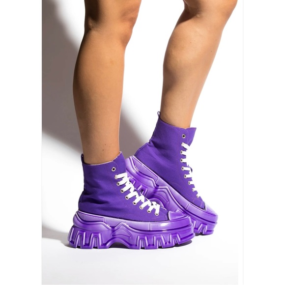 Mata Shoes | Shoes | Mata Shoes Throw It Up Purple High Top Converse ...